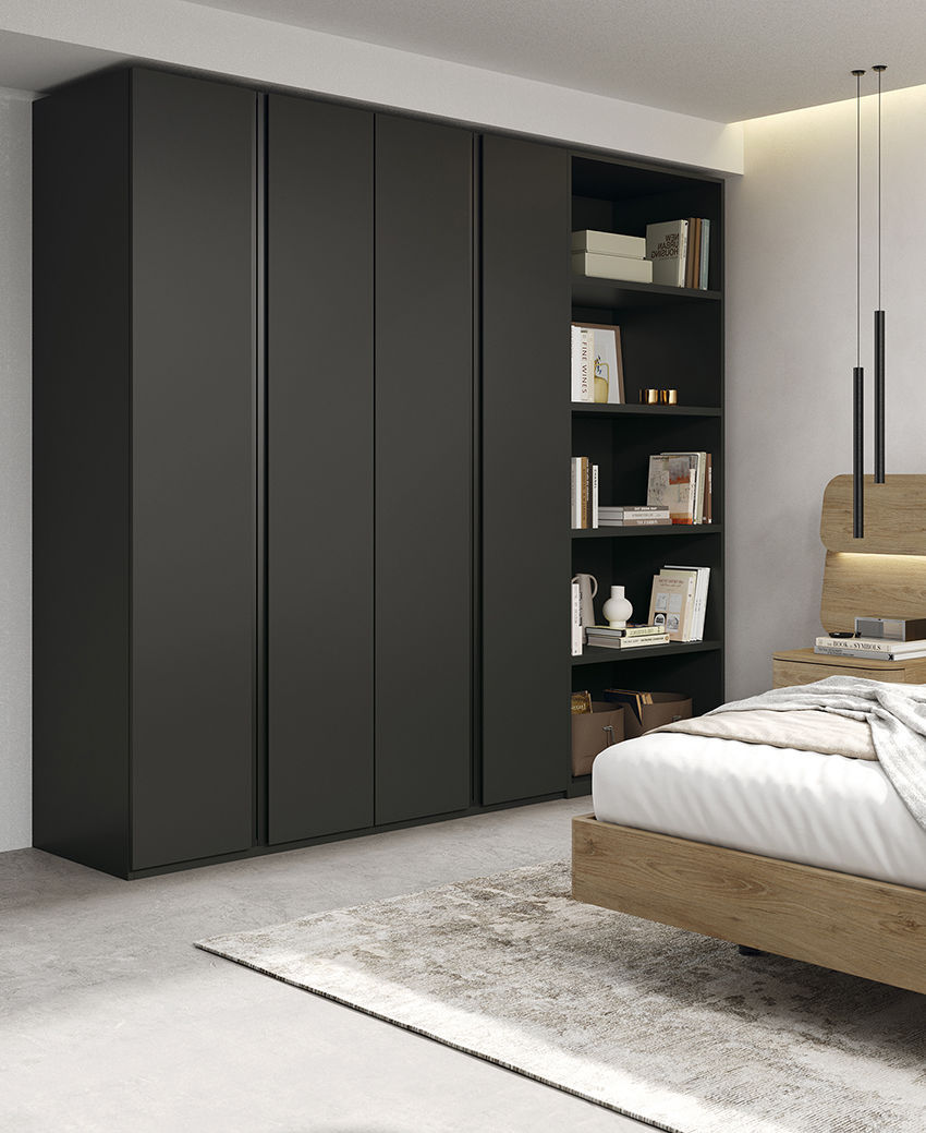 Modular wardrobe - Tea - Mobenia - contemporary / laminate / with swing doors