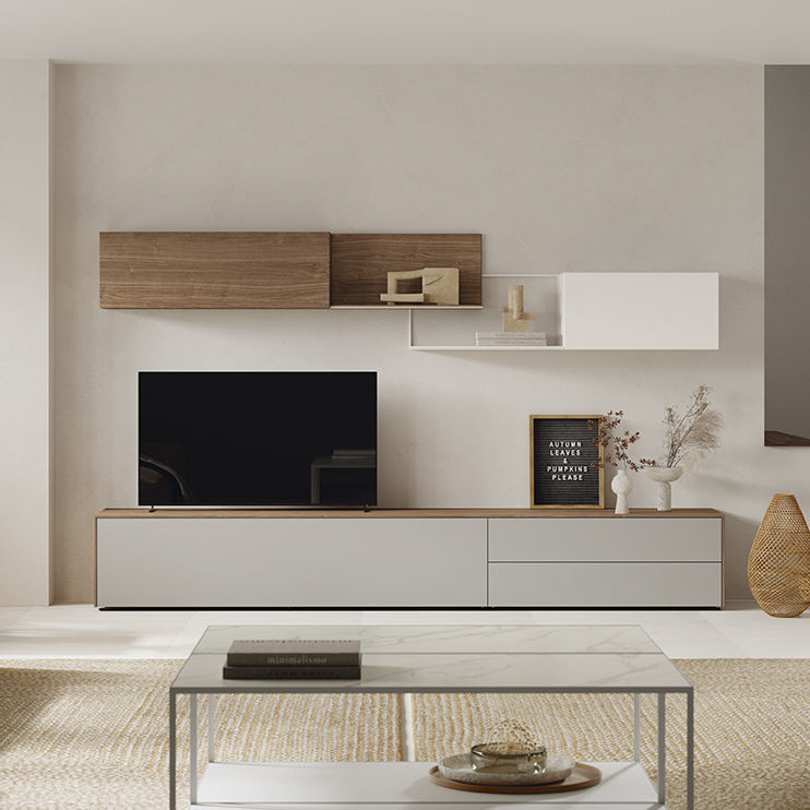 Wall-mounted shelf - Step - Mobenia - contemporary / lacquered MDF / melamine