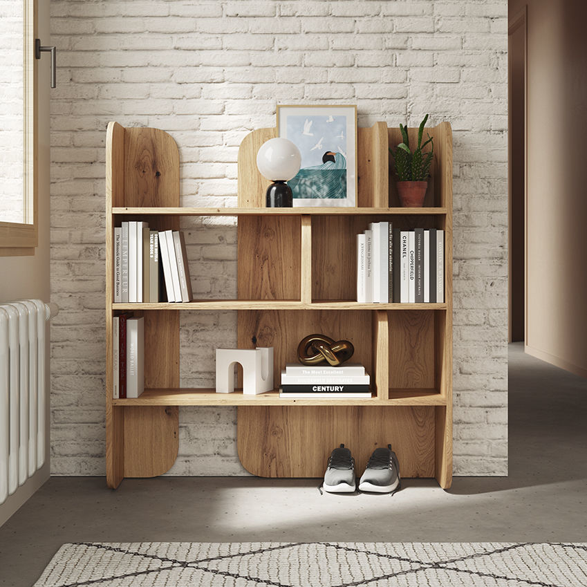 Low shelf - Shell - Mobenia - contemporary / lacquered MDF / melamine