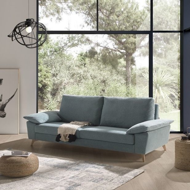 Modular sofa - FRIDA - Suinta sl - contemporary / polyester fiber / gray