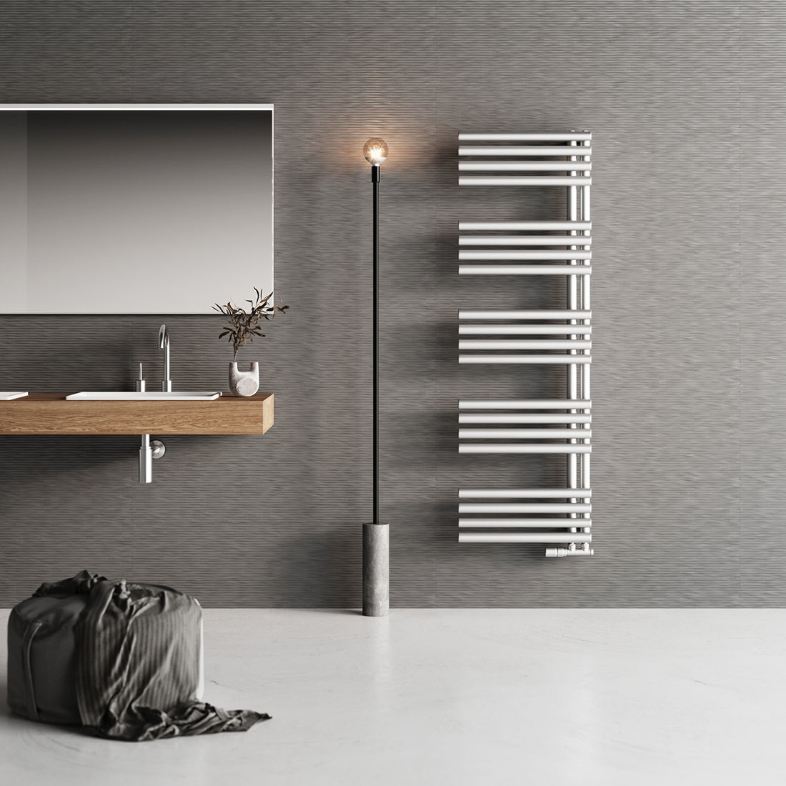 Hot water towel radiator - KELLY 38 - CORDIVARI DESIGN - 501 w...750 w ...