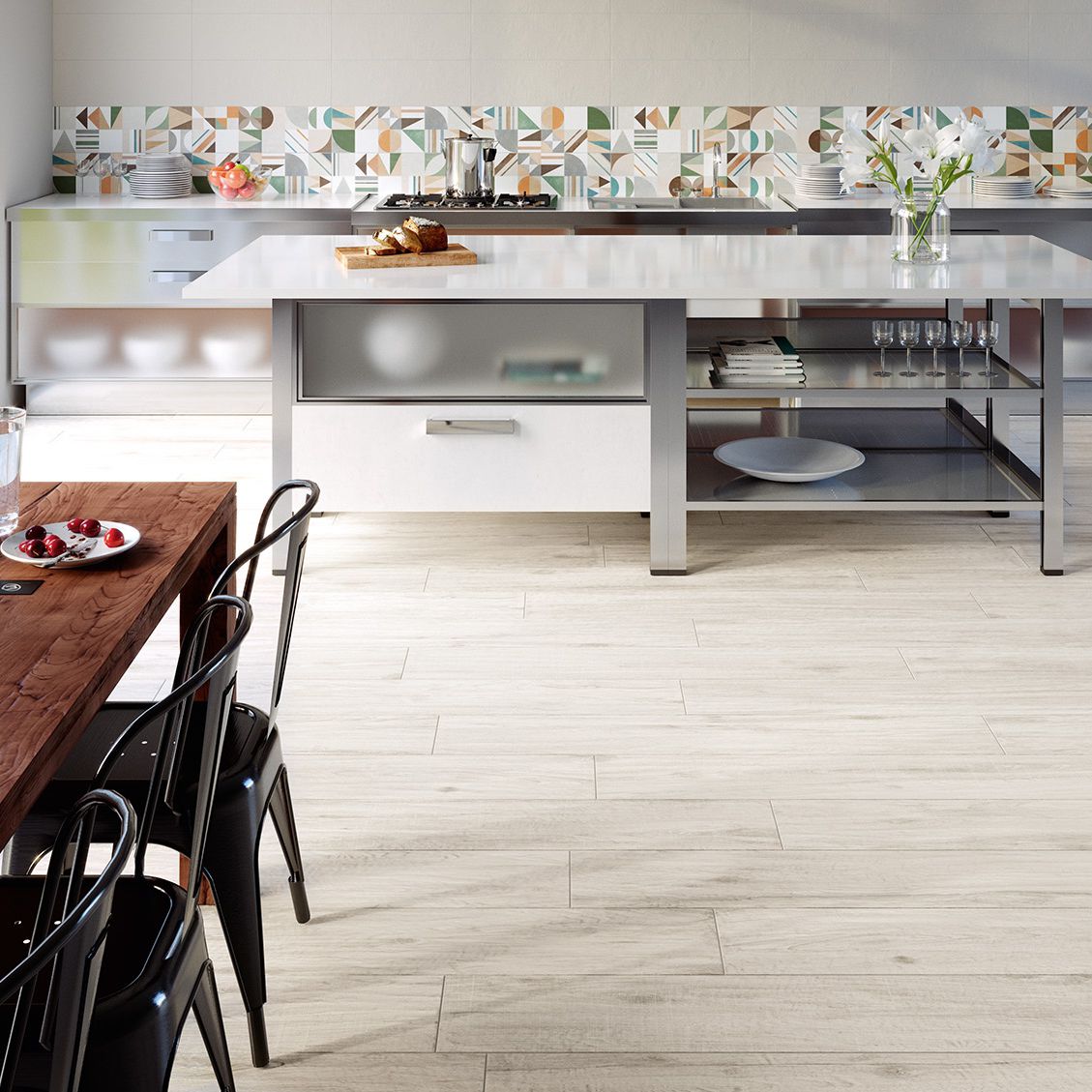 Porcelain stoneware tile - IVORY - HERBERIA - matte / indoor / wall