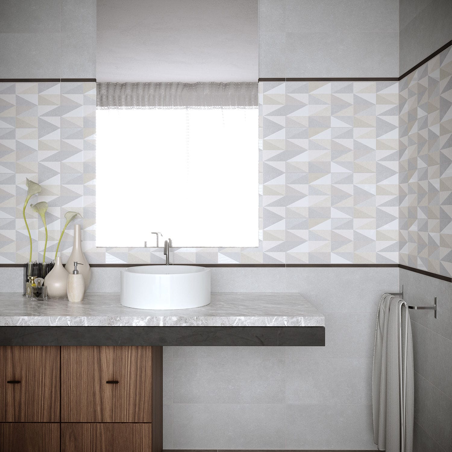 Porcelain stoneware tile - DUST - HERBERIA - matte / smooth / textured