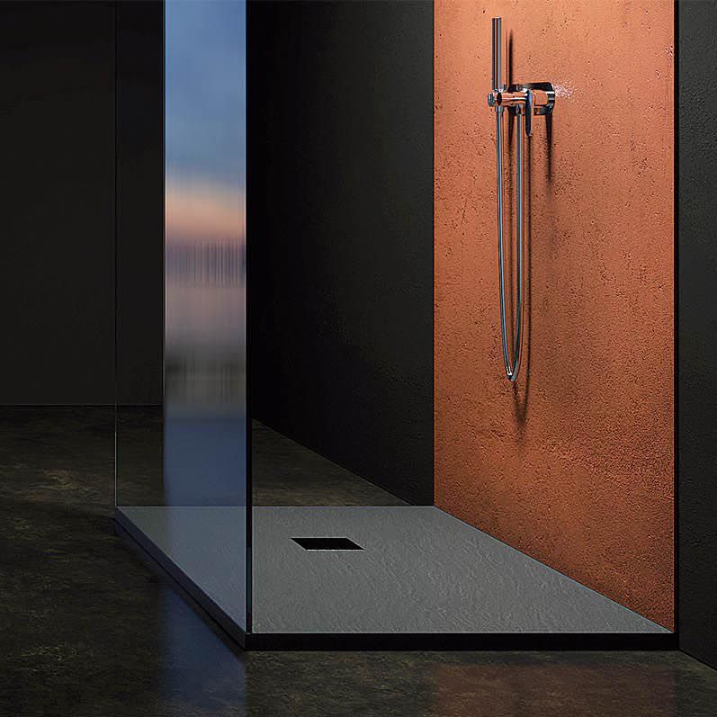 Rectangular shower base - ROCKY CLASSIC - RELAX DESIGN - above floor ...