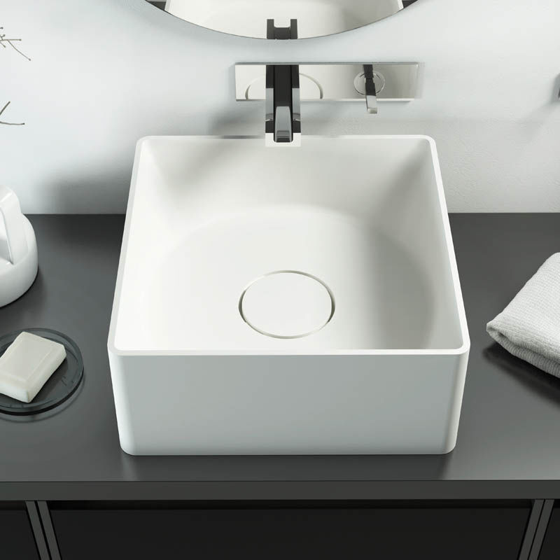 Free-standing washbasin - INSIDE OUT - RELAX DESIGN - ceramic / square ...