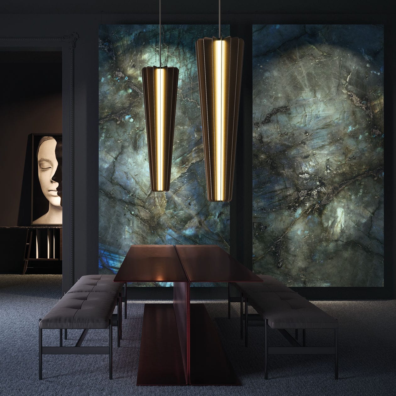 Ceiling decorative panel - STARDUST - Tecnografica Italian ...