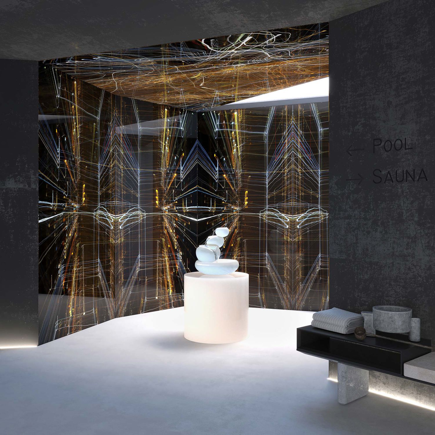 Ceiling decorative panel - ORION - Tecnografica Italian Wallcoverings ...