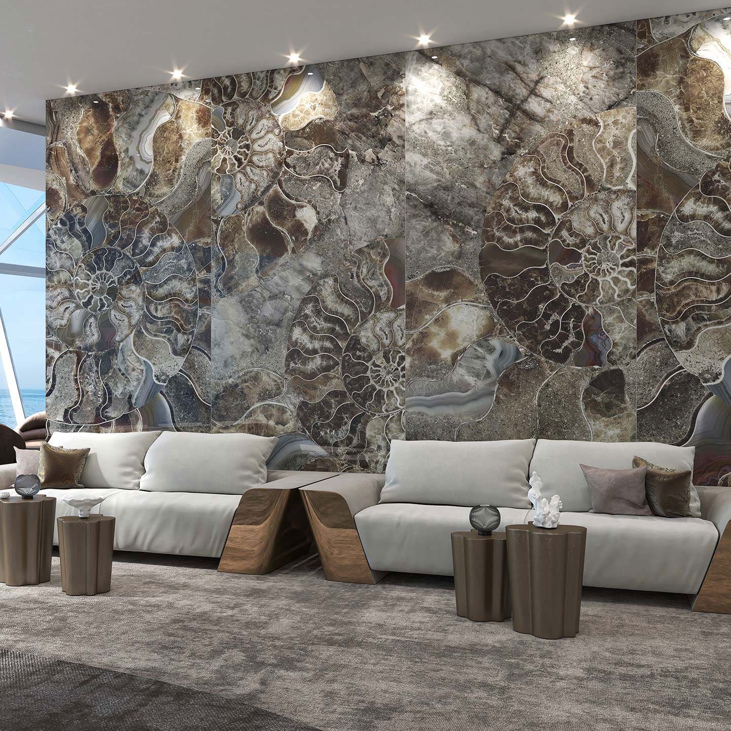 Ceiling decorative panel - SHELL - Tecnografica Italian Wallcoverings ...