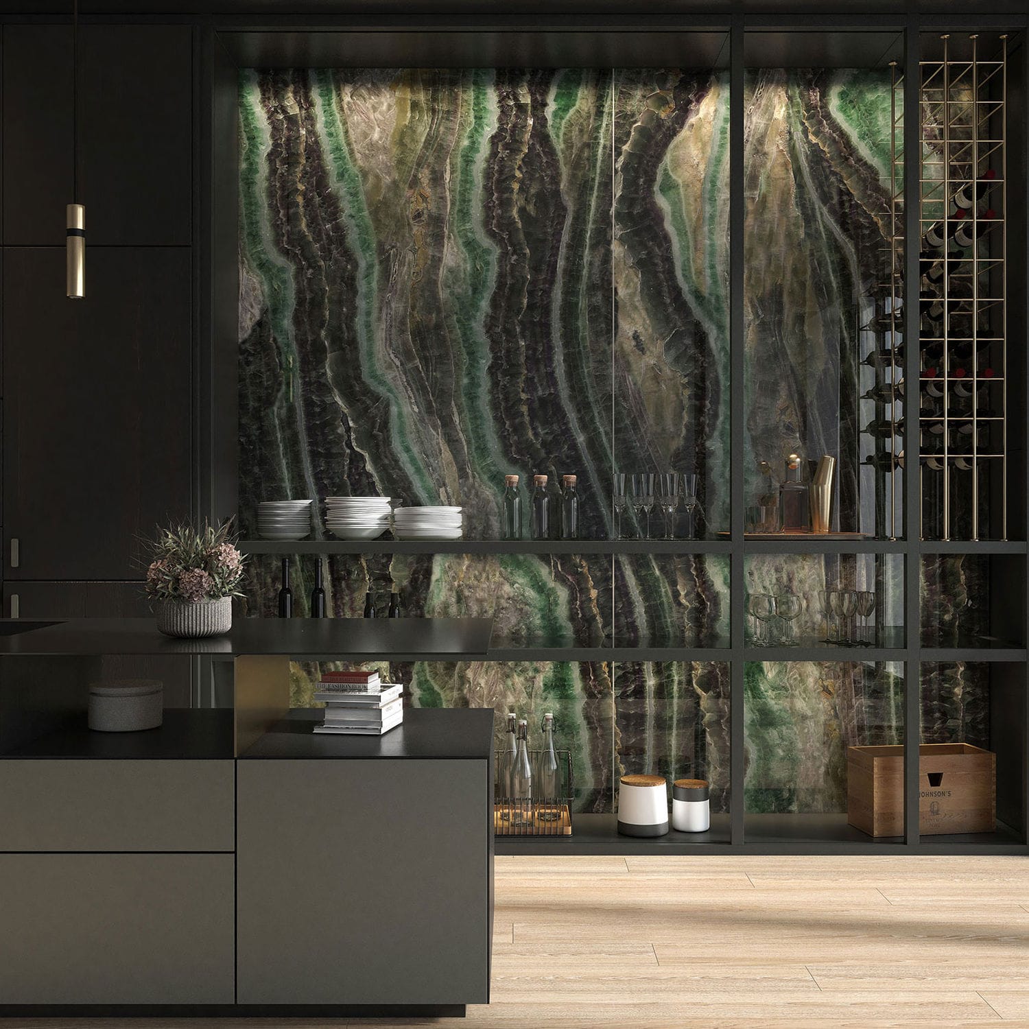 Ceiling decorative panel - TONKA - Tecnografica Italian Wallcoverings ...