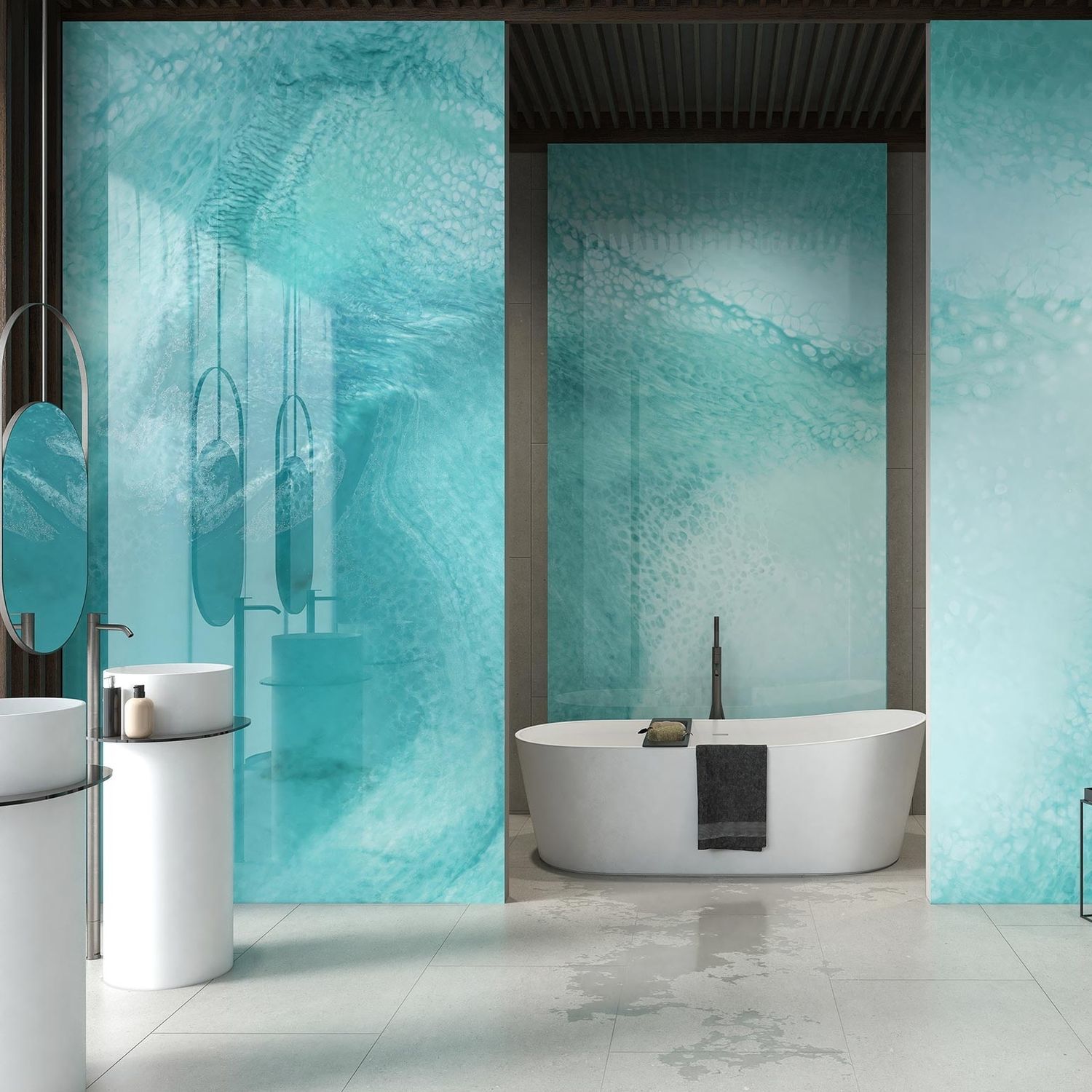 Ceiling decorative panel - WAIKIKI - Tecnografica Italian Wallcoverings ...