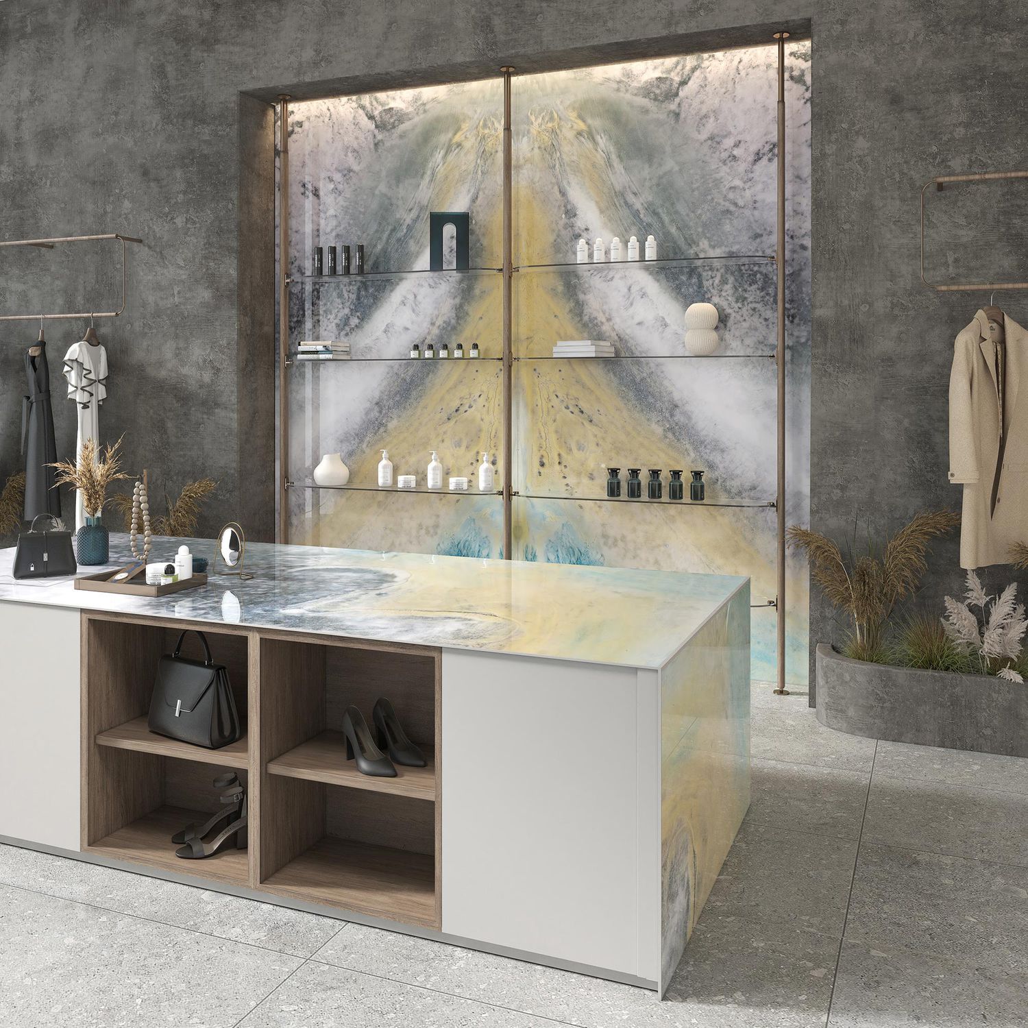 Ceiling decorative panel - USHUAIA - Tecnografica Italian Wallcoverings ...