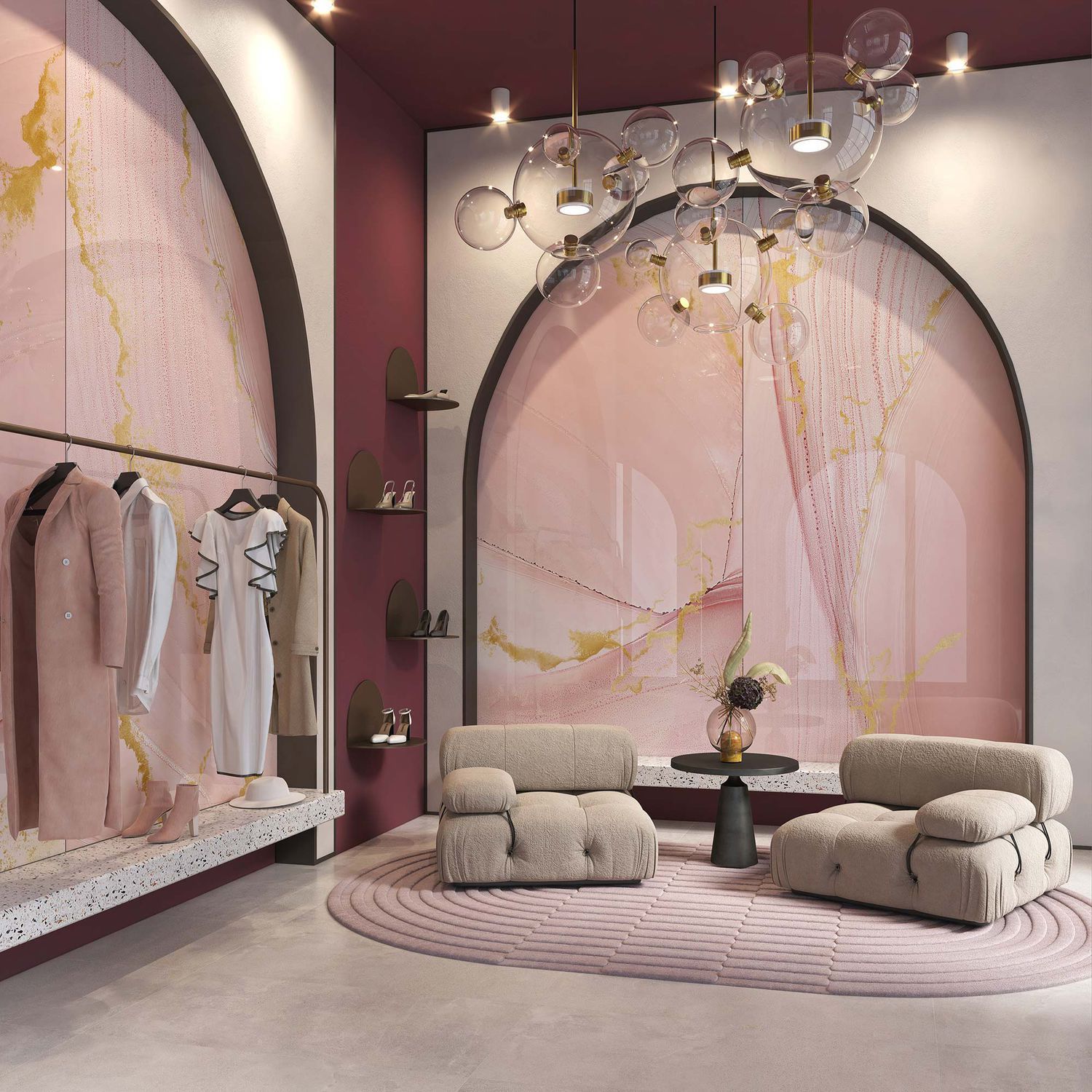 Ceiling decorative panel - PINKPOP - Tecnografica Italian Wallcoverings ...