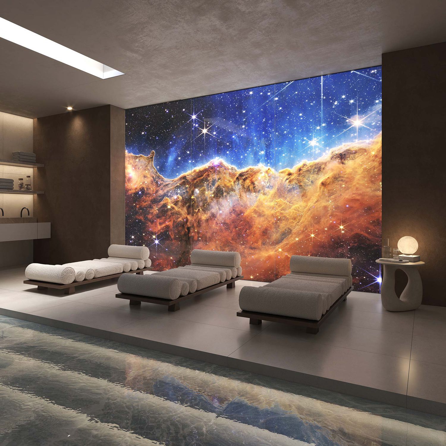 Ceiling decorative panel - COSMIC CLIFFS - Tecnografica Italian ...