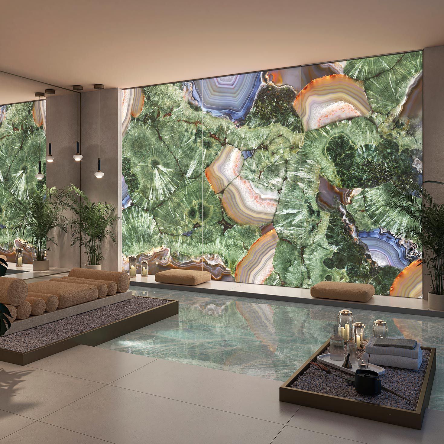 Backlit decorative panel - AGUARICO - Tecnografica Italian ...