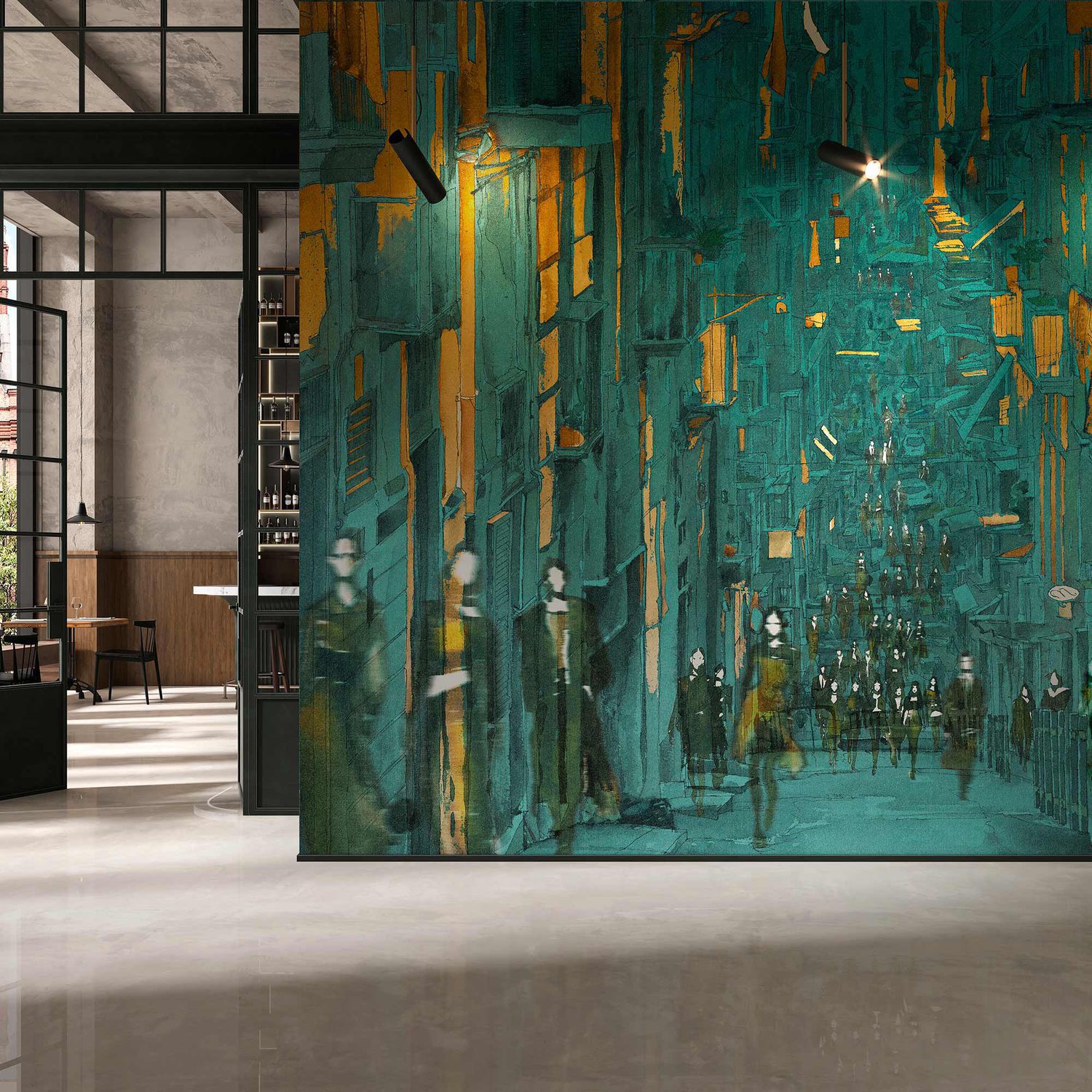 Contemporary wallpaper - NAPULE È - Tecnografica Italian Wallcoverings ...