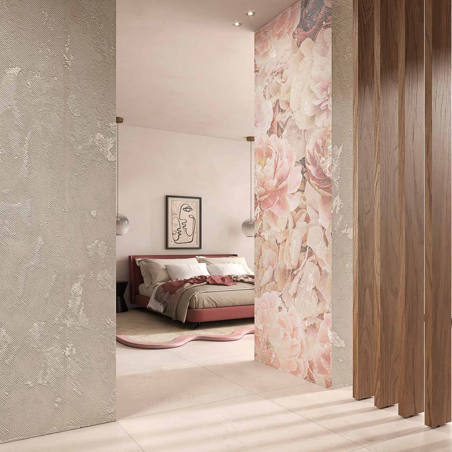 Interior decorative panel - PIXEL BLOSSOM - Tecnografica Italian ...