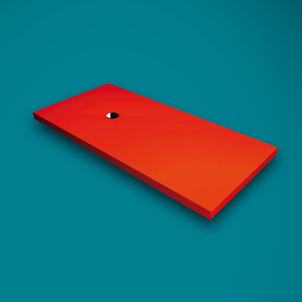 Rectangular shower base - GENIUS - THERMO DESIGN - above floor / extra ...