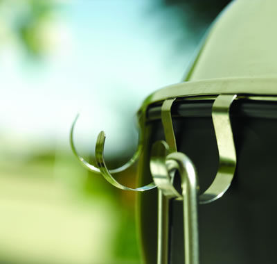 Charcoal barbecue - 1600 - Dancook - on casters / stainless steel