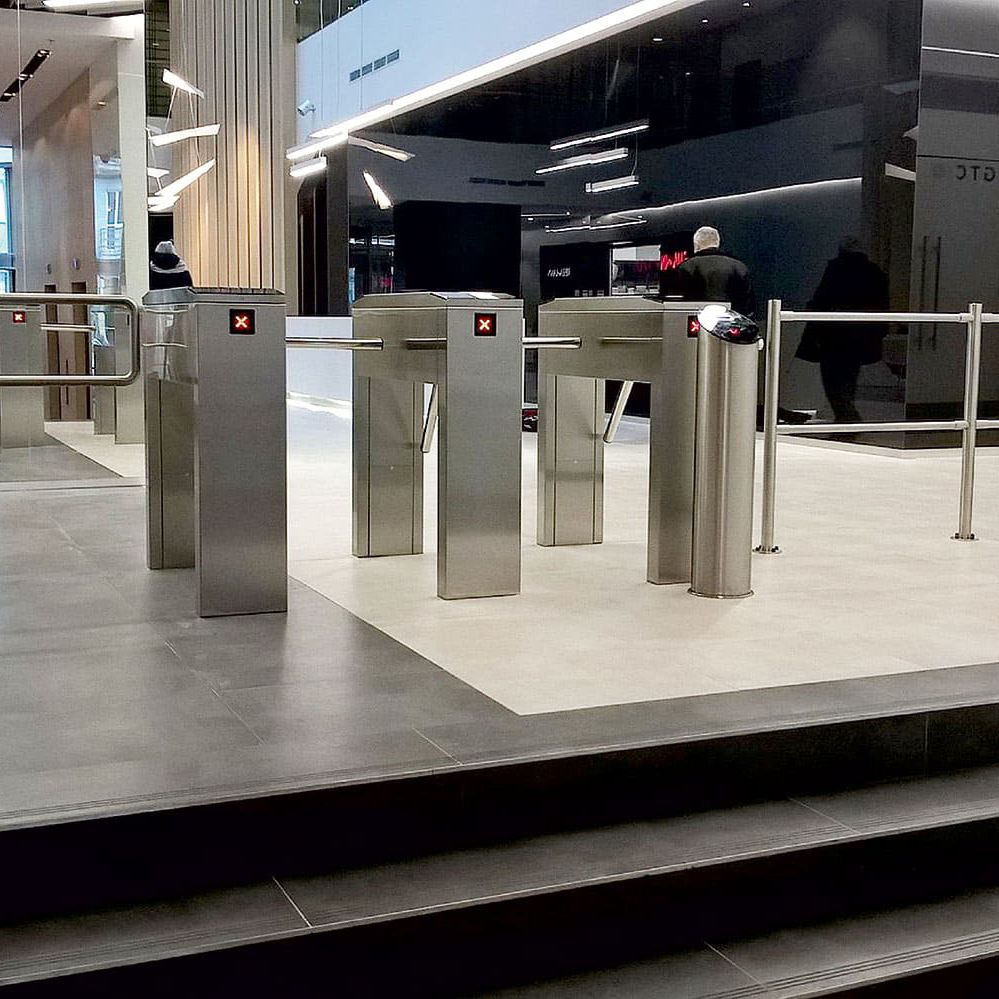 Tripod turnstile - TWIX - M - TiSO - for access control / stainless ...