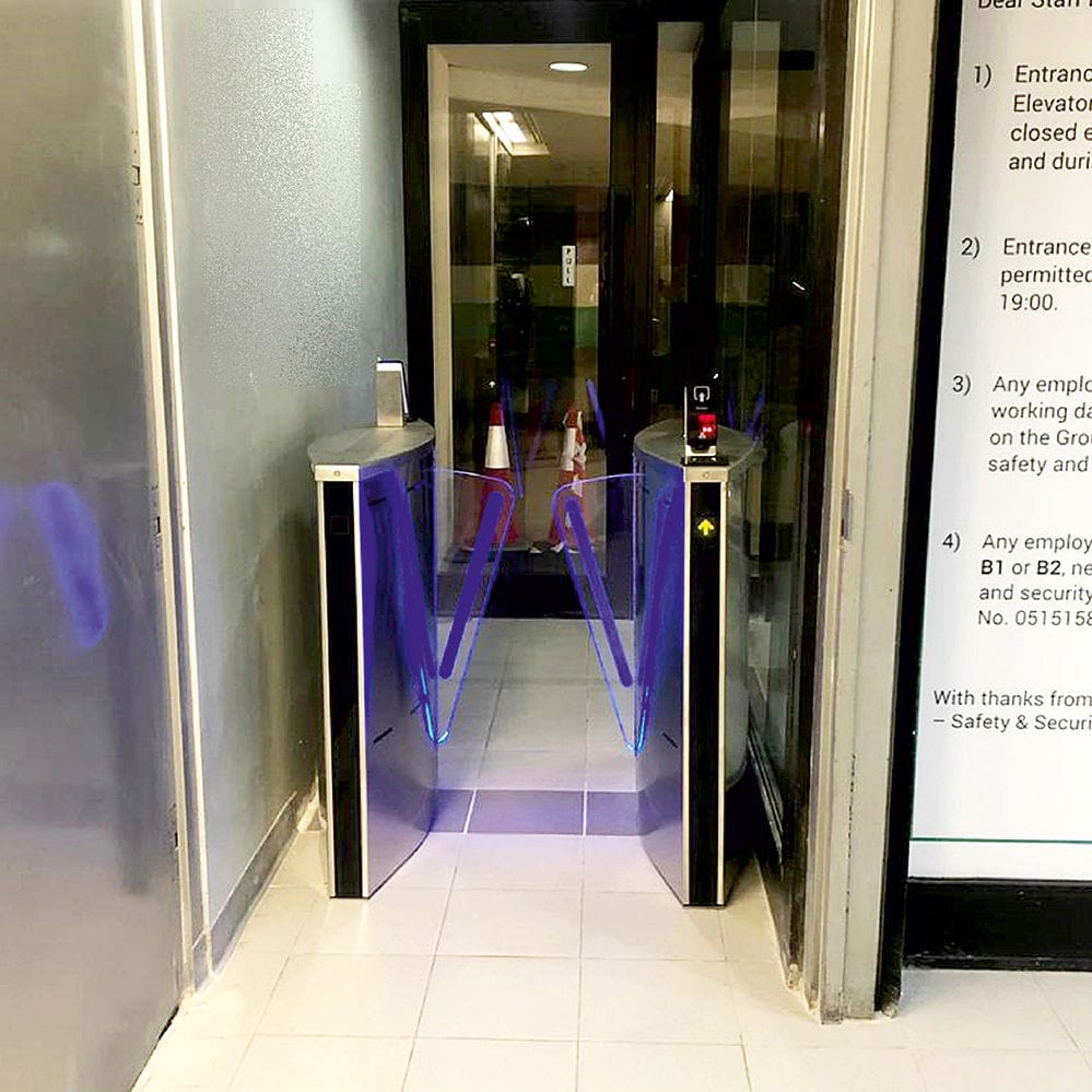 Access control speed gate - SPEEDBLADE - TiSO - high-traffic ...