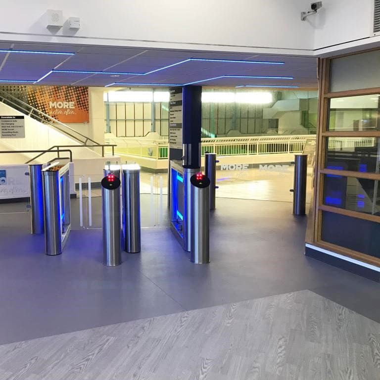 Access control speed gate - SWEEPER - TiSO - high-traffic / stainless ...