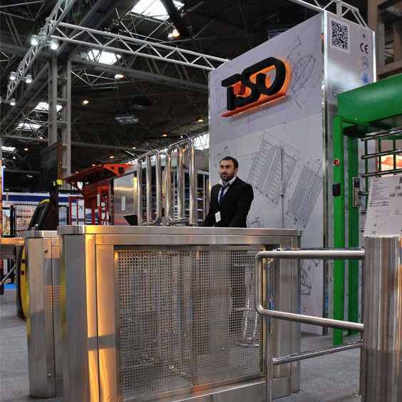 Access control speed gate - SWEEPER-HG-BM - TiSO - security / glass