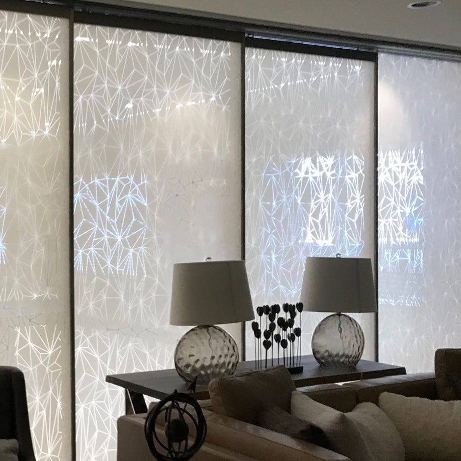 Tempered glass panel - 03-01 series - CARVART - laminated / patterned ...