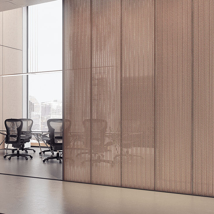 Acoustic glass panel - METALLIC - CARVART - tempered / laminated ...