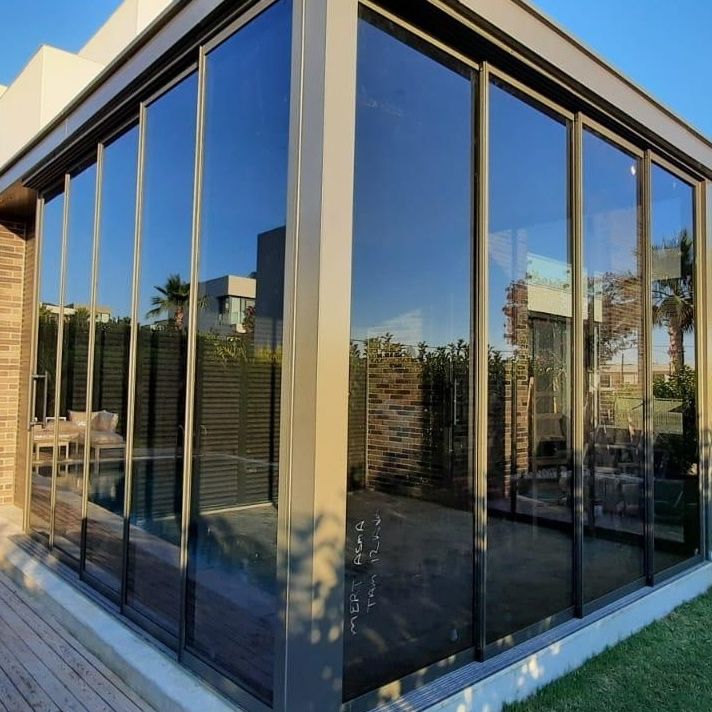 Sliding patio door - LUXURY - BKS balcony glazing systems - aluminum ...