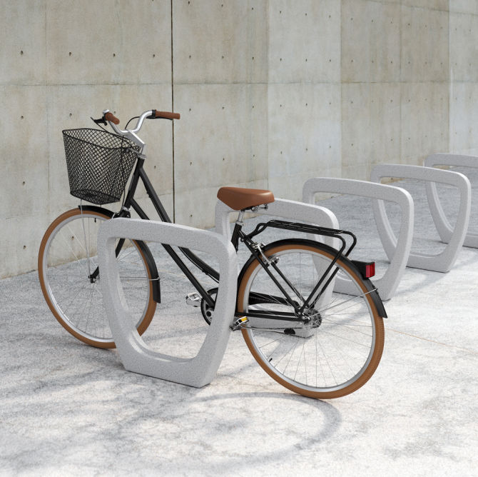 Floor-mounted bike rack - Tube - Mago Urban - for public space ...