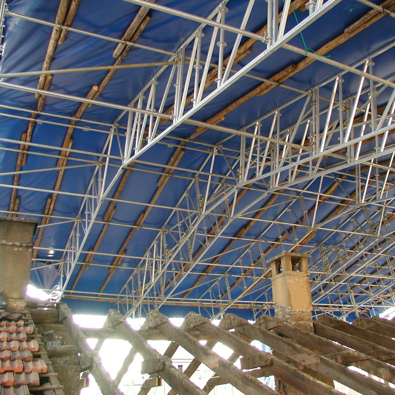 Steel roof system - CETA SPA - double-slope / metal profile / commercial