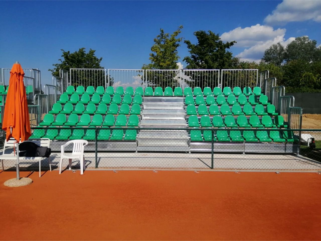 Prefab stadium seating - SERIES G2M - CETA SPA - galvanised steel
