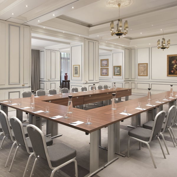 Contemporary table - SEMINAR - Forbes Group Ltd - laminate / aluminum ...