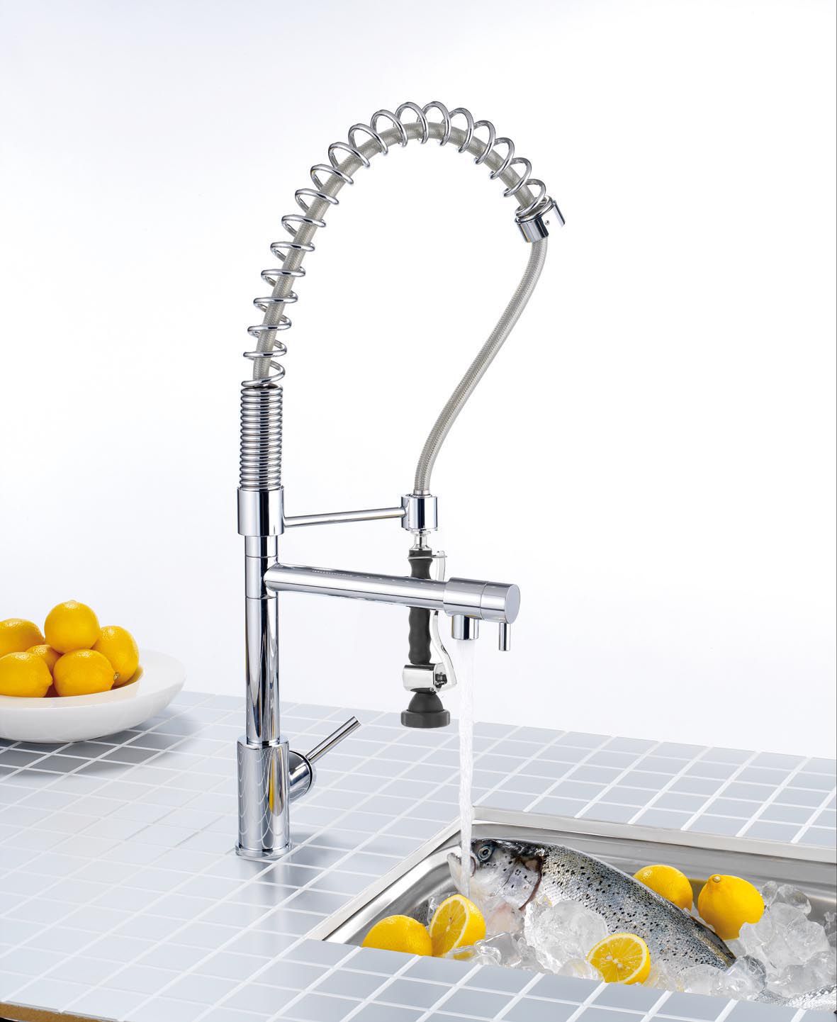 Countertop mixer tap - 96365 - Chef - Grifería Clever - chrome-plated ...