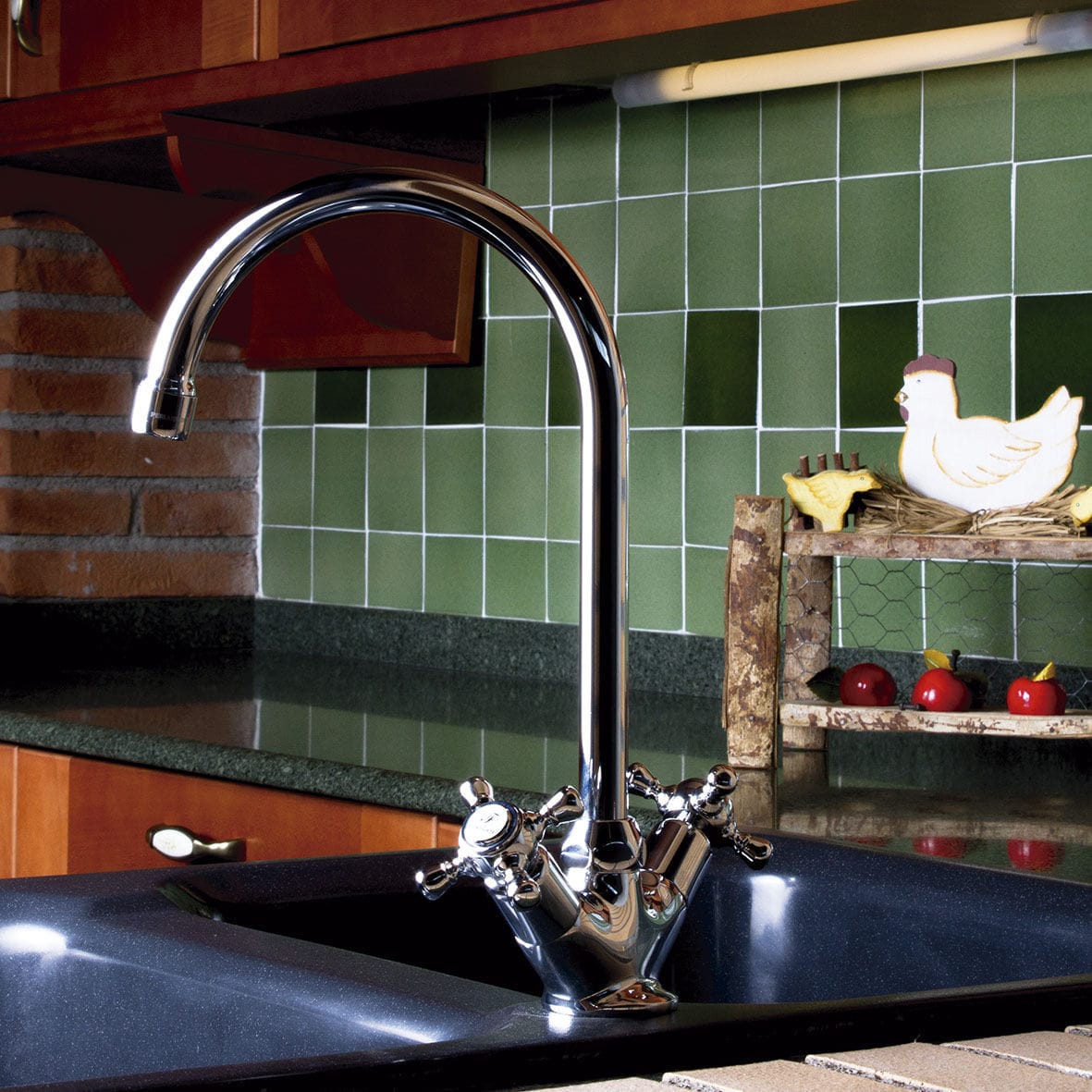 Countertop double-handle mixer tap - 92049 - WITH2 ANTIGONA - Grifería ...