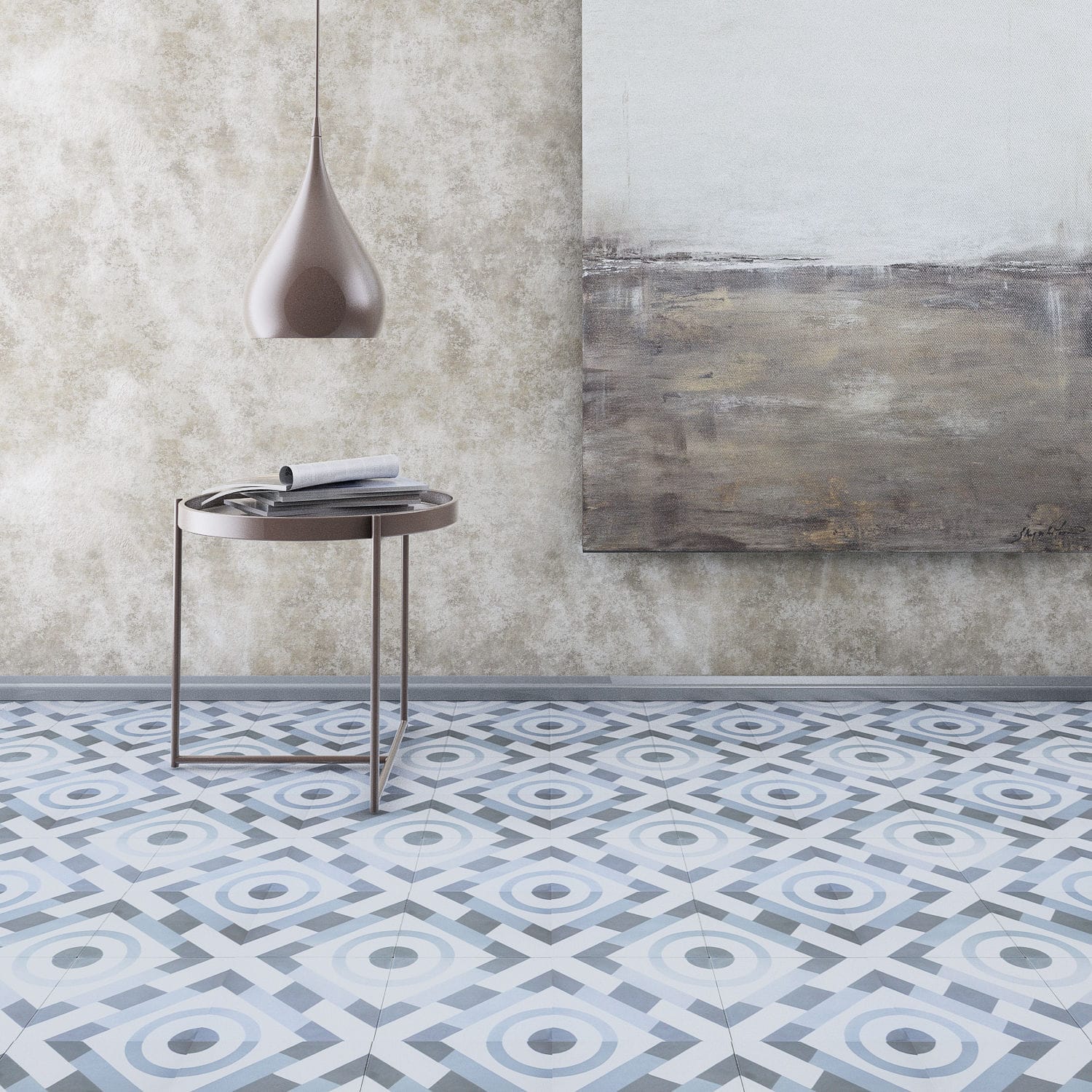 Cement encaustic cement tile - SANT MARTÍ - Mosaics Torra | Cement ...
