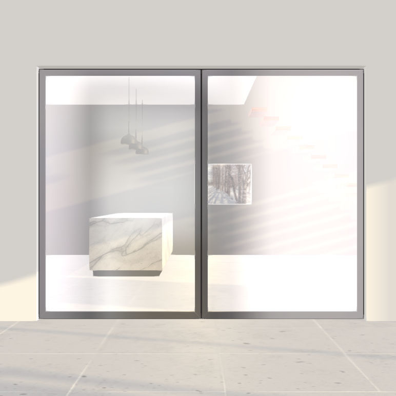 Removable partition - 4245 - PortaPivot - aluminum / home / for open space