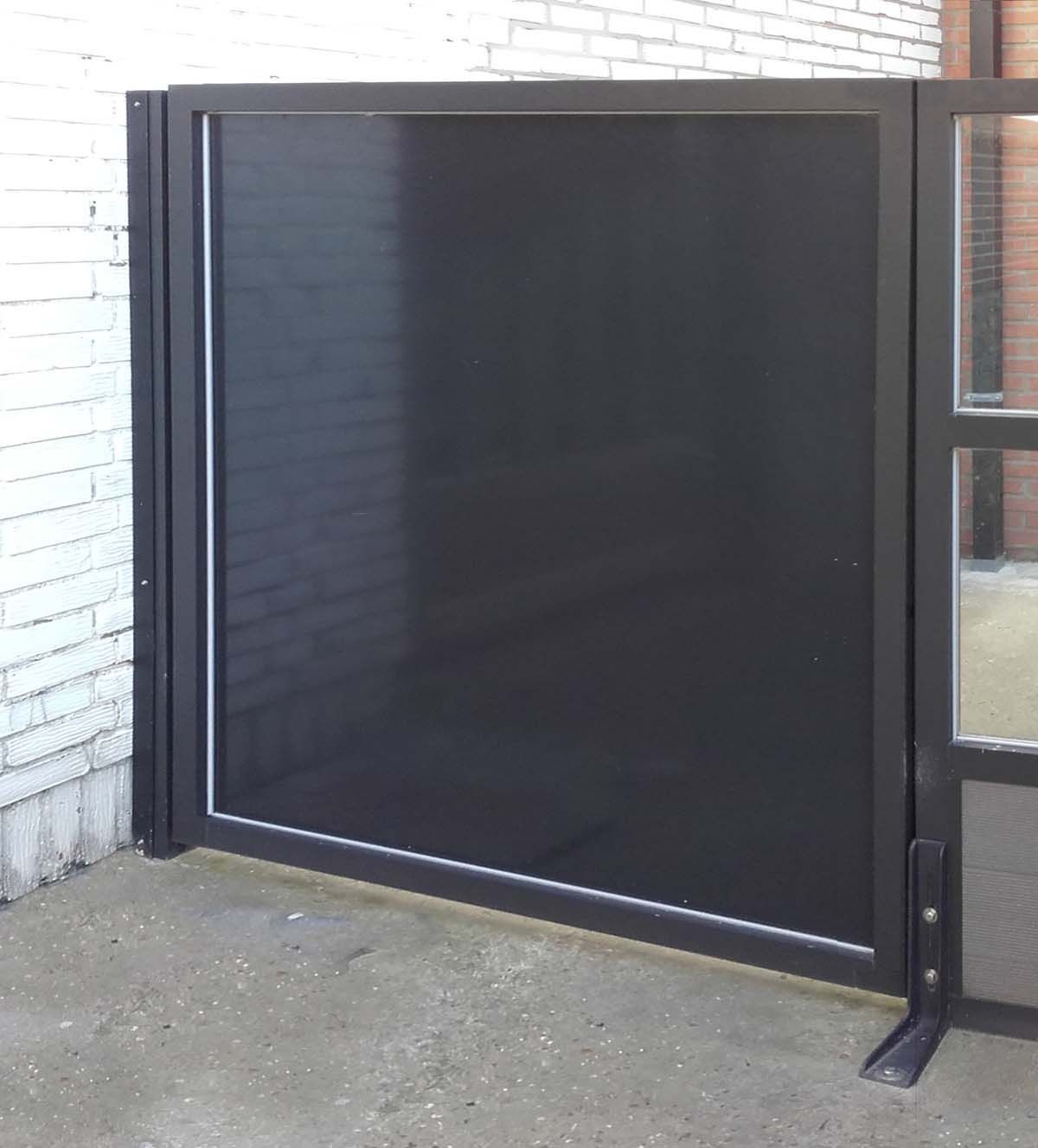 Contemporary screen - Nice - Van Hoof - glass / thermo-lacquered ...