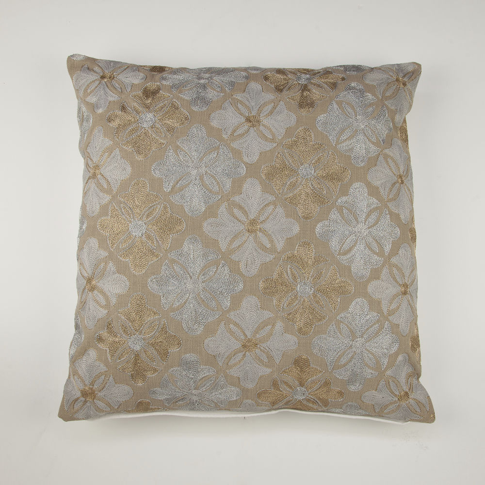 Square cushion - TILES - Zenza - rectangular / patterned / cotton