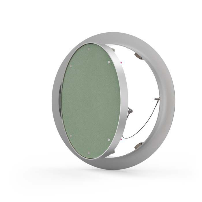 Wall hatch - DW-5058R - Acudor Products Ltd. - circular / aluminum ...