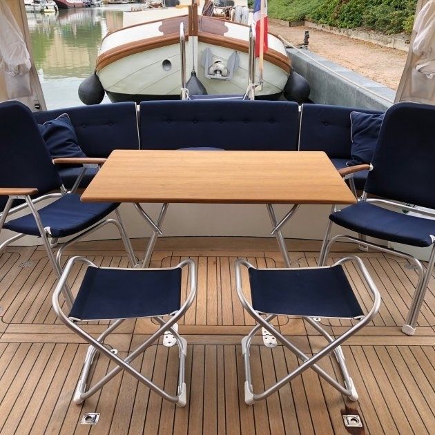 Contemporary stool - M700 series - Forma Marine - polyester / anodized ...