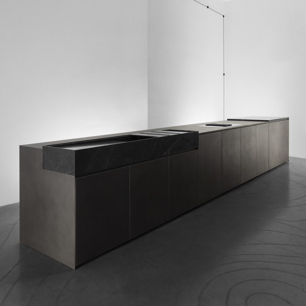 Contemporary kitchen - M2 - Minimal Cucine - wood veneer / island / hidden