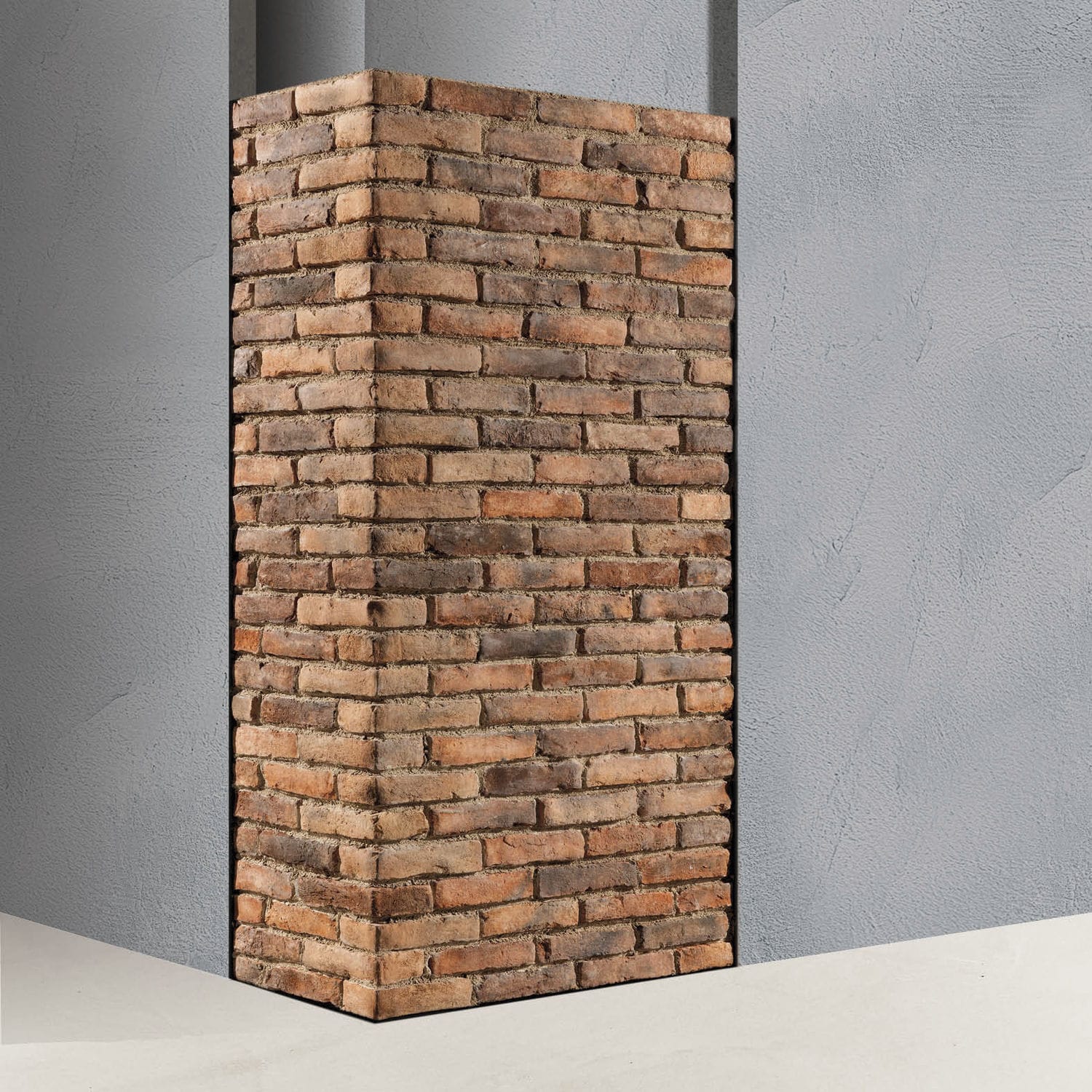 Engineered stone cladding brick - PADANO - Geopietra - for outdoor use ...