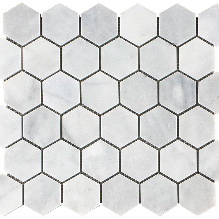 Marble mosaic tile - CARRARA - Ionic Stone - textured / indoor / wall