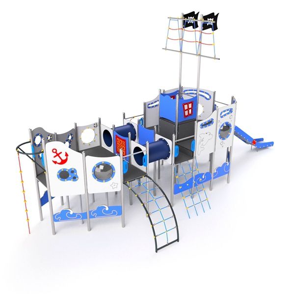 Playground play structure - 3019S - Astrus Playgrounds - HDPE / metal
