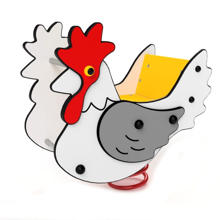 Metal spring rocker - 3422S - Astrus Playgrounds - HDPE / animal / 1-seat