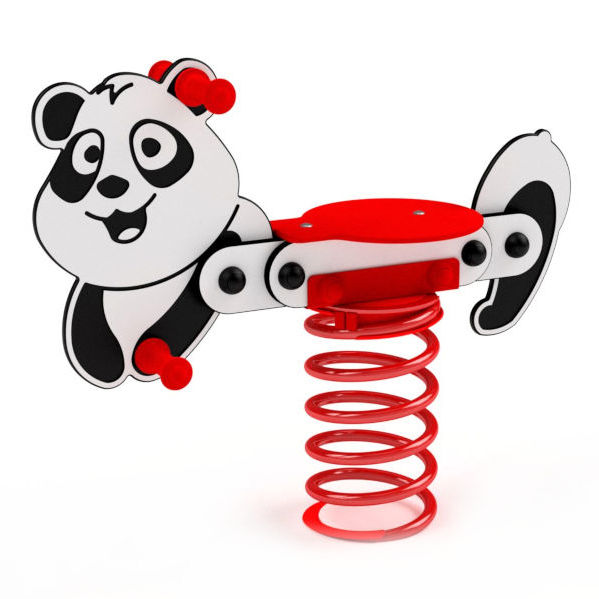 HDPE spring rocker - PANDA - Astrus Playgrounds - animal / 1-seat