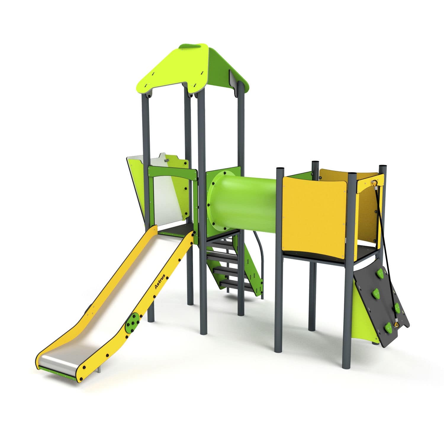 Playground play structure - 11016 - Astrus Playgrounds - metal / HDPE ...