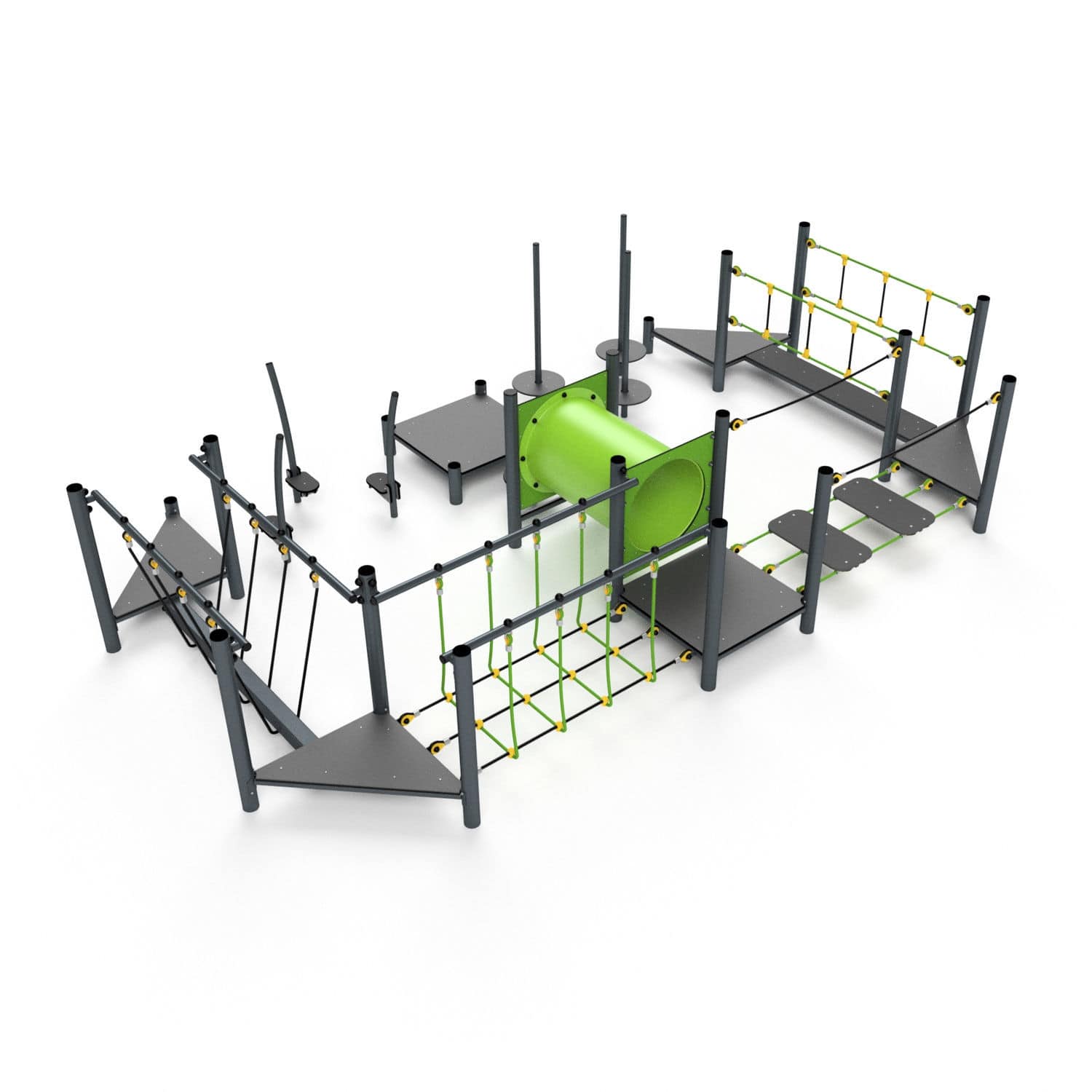 Playground structure - 11031 - Astrus Playgrounds - metal / HDPE / modular