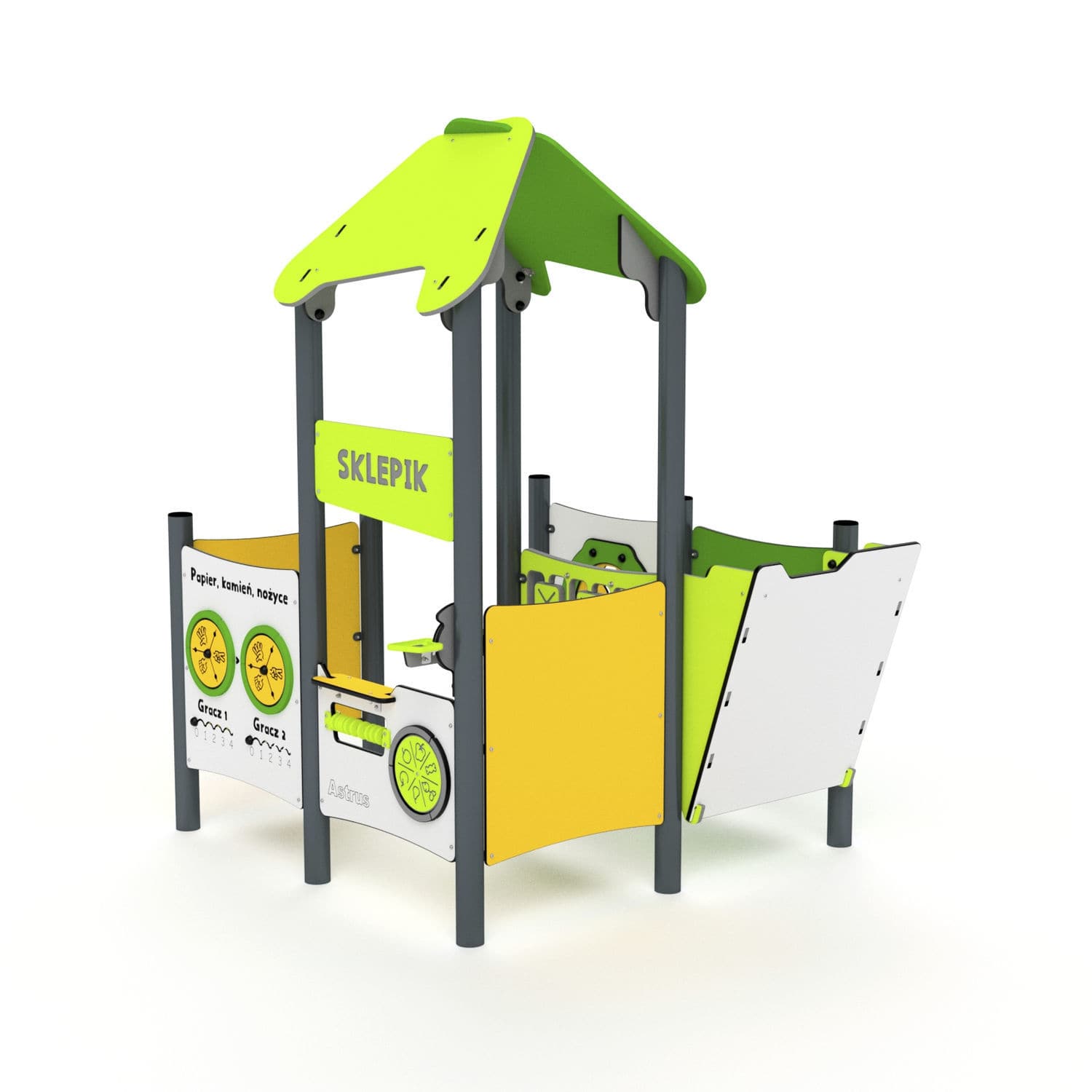 Playground structure - 11039 - Astrus Playgrounds - metal / HDPE / modular